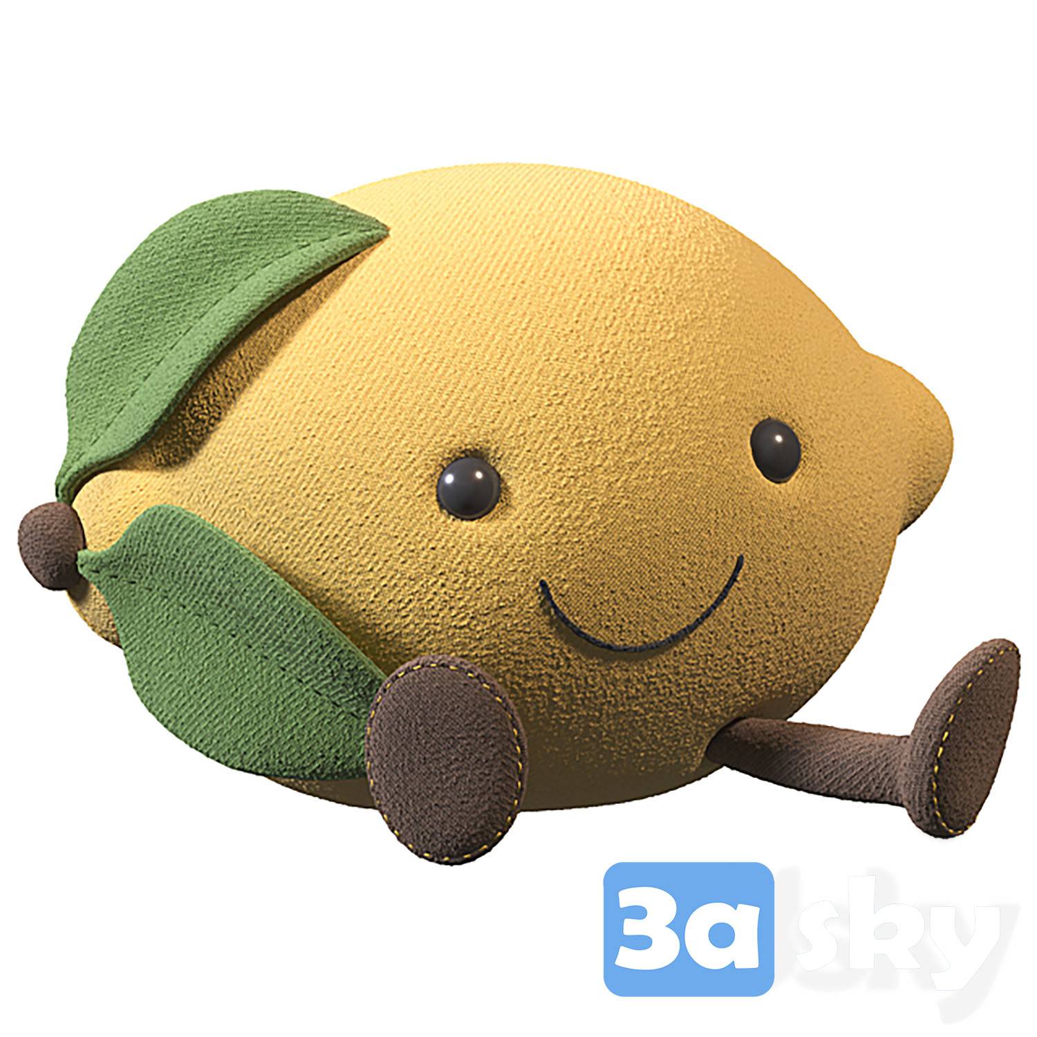 Lemon soft toy from 3DS MAX Models & Free Download