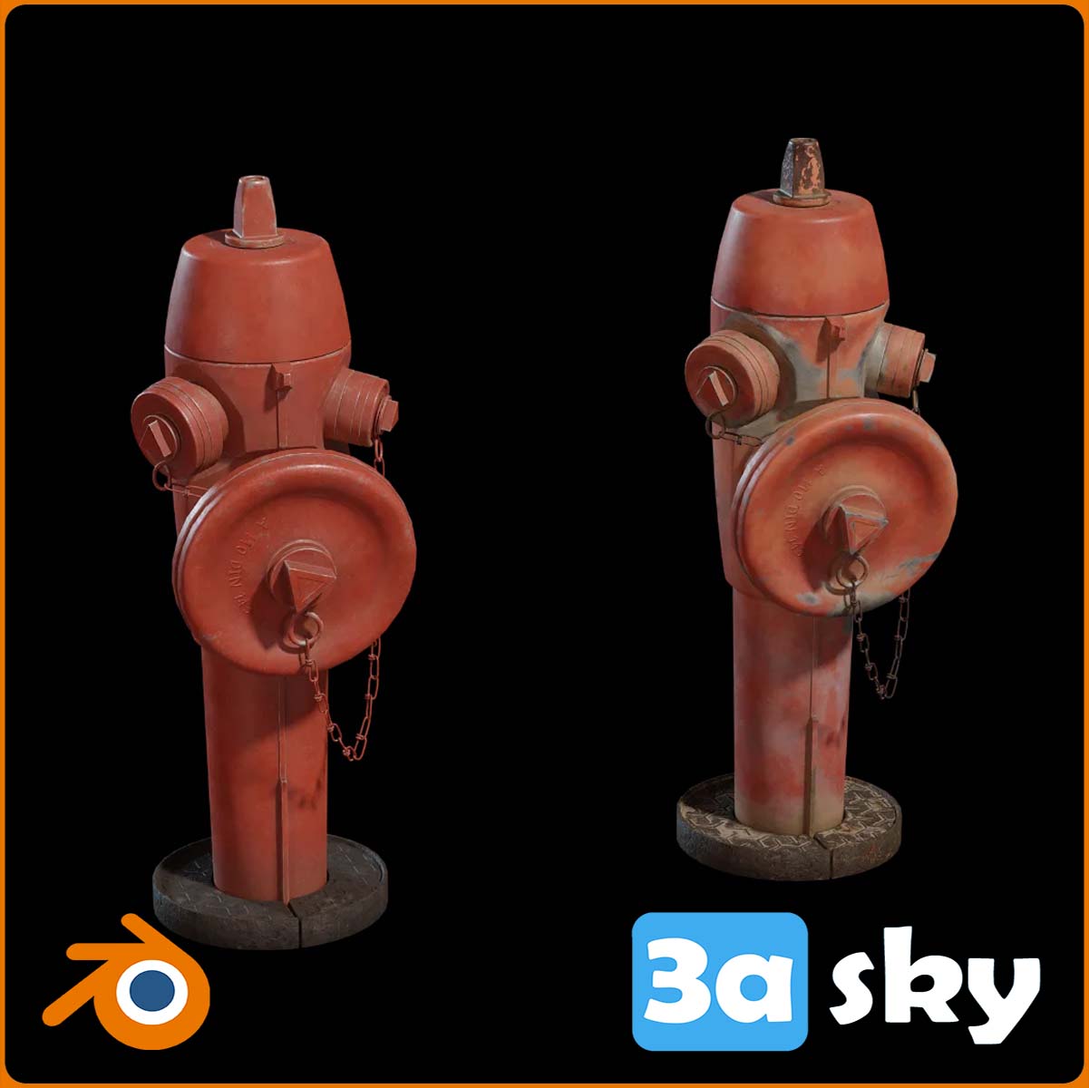 fire_hydrant_4k.blend from BLENDER Models & Free Download