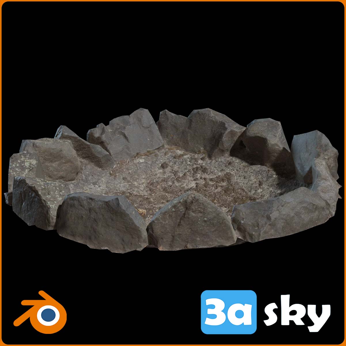 stone_fire_pit_4k.blend from BLENDER Models & Free Download