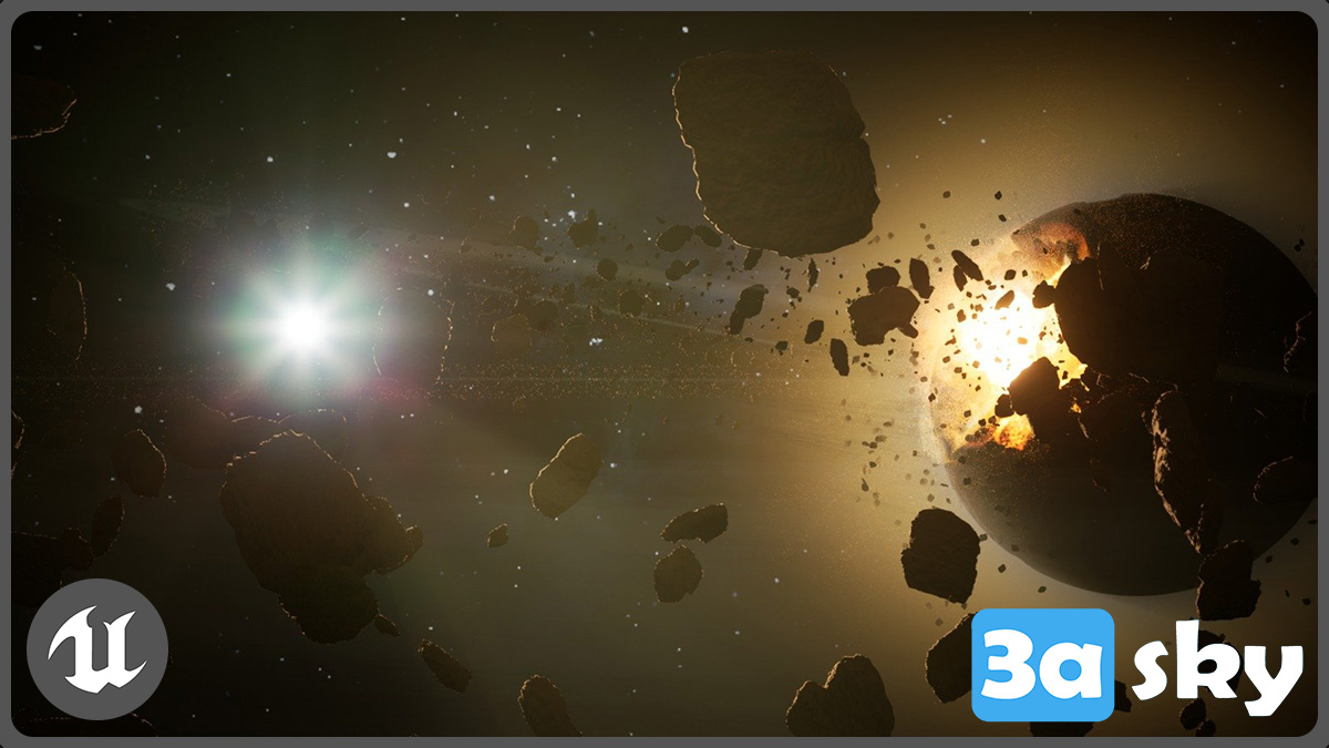 Collapsing Planet for Unreal Engine 5 from UNREAL Models & Free Download