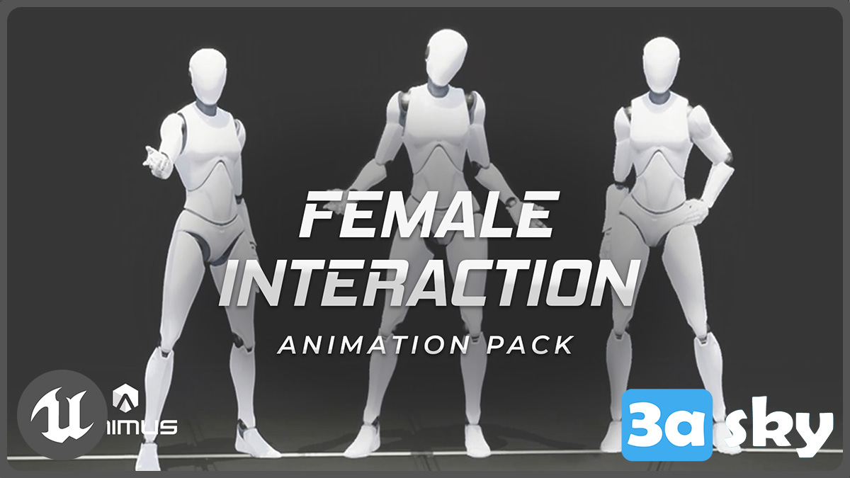 Female Interaction Animation Pack (4.26+) from UNREAL Models & Free ...