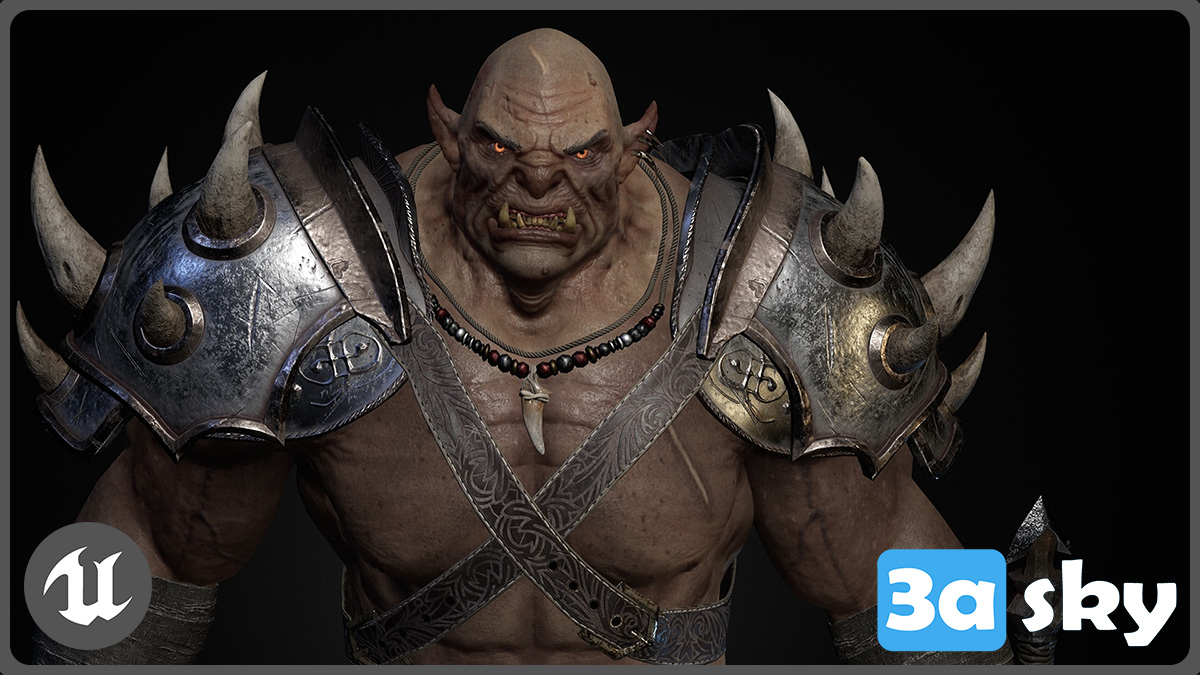 Orc Warrior (4.26+) from UNREAL Models & Free Download