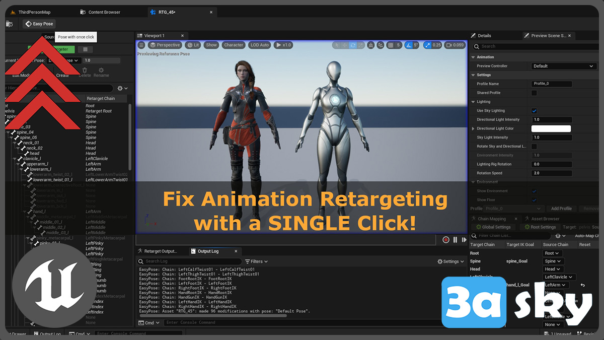 Easy Pose (5.3) from PLUGIN UNREAL Models & Free Download