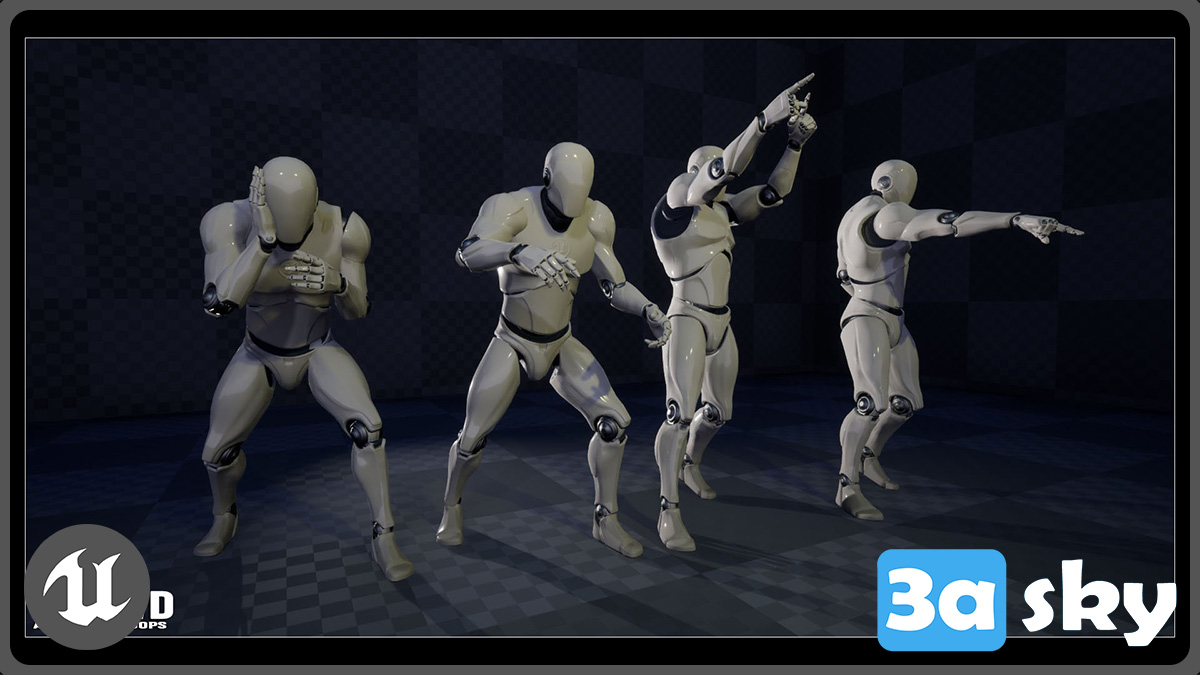 Crowd Animation Loops (4.26+) from UNREAL Models & Free Download