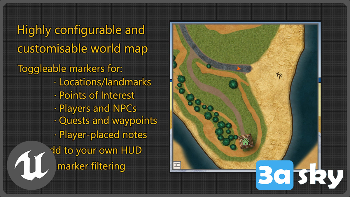 Quest Map Pro v1.5 (5.3) from PLUGIN UNREAL Models & Free Download