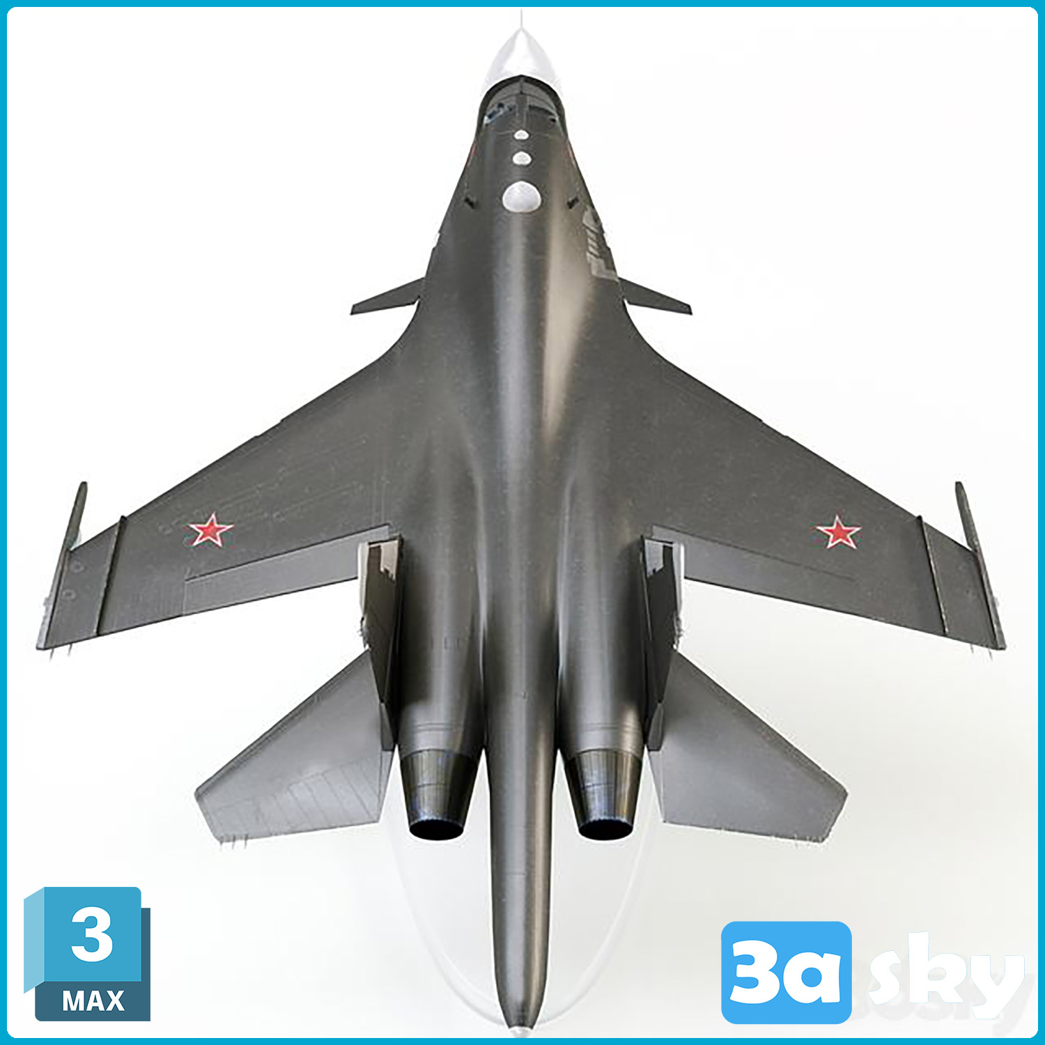 Plastic model of the SU-34 aircraft from 3DS MAX Models & Free Download