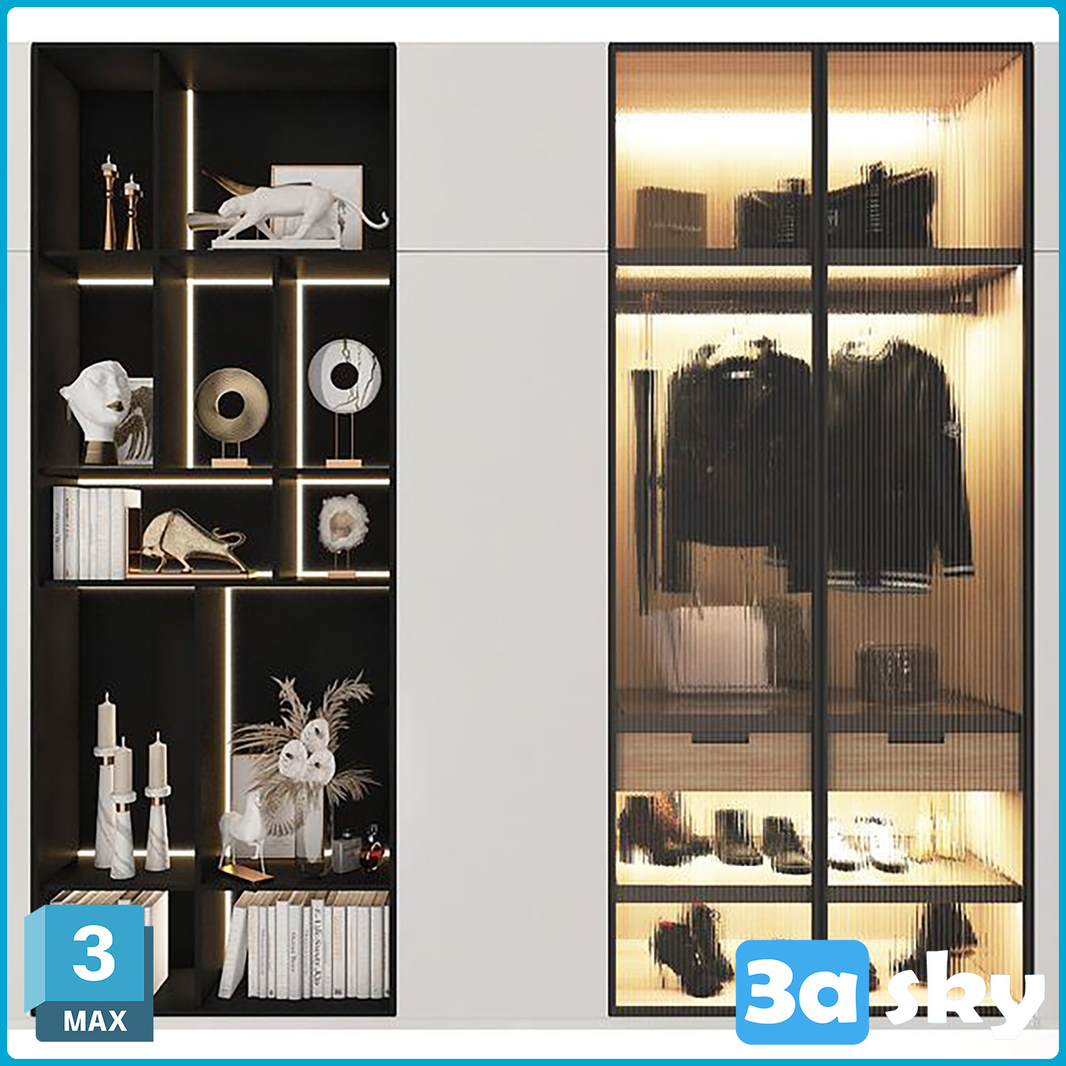 Composition in the hallway_101 from 3DS MAX Models & Free Download