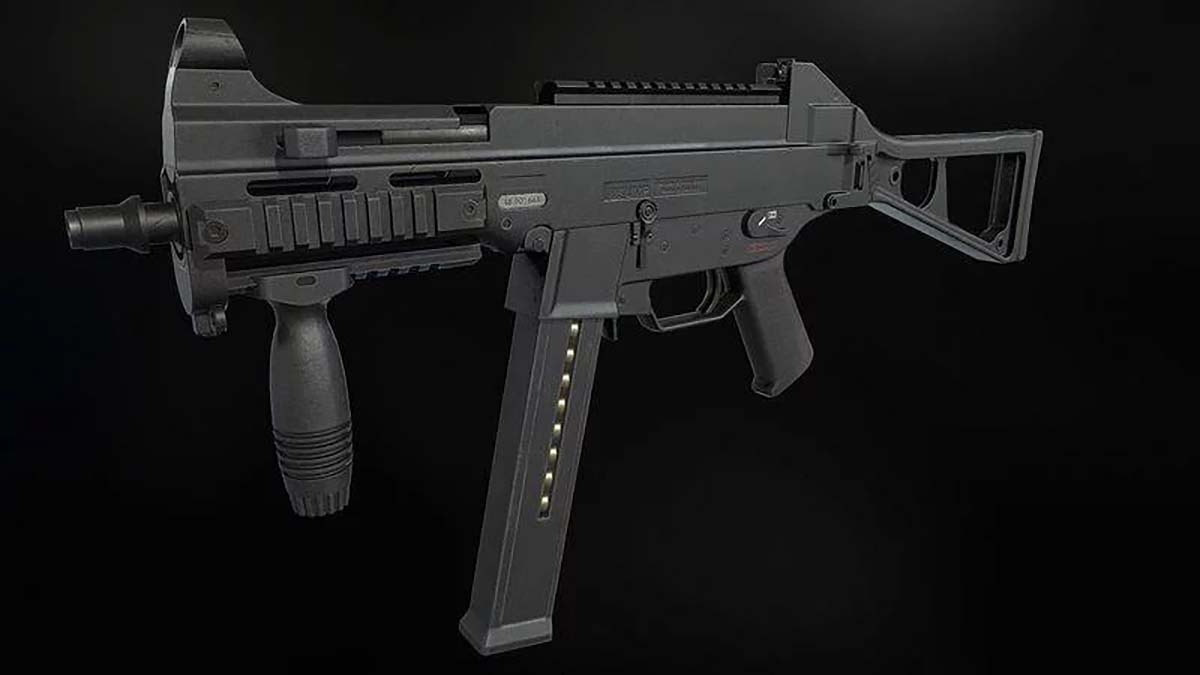 UMP Submachine Gun from 3DS MAX Models & Free Download