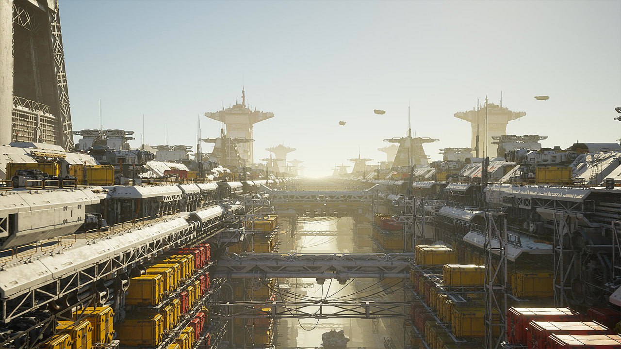 Sci-fi Port Environment