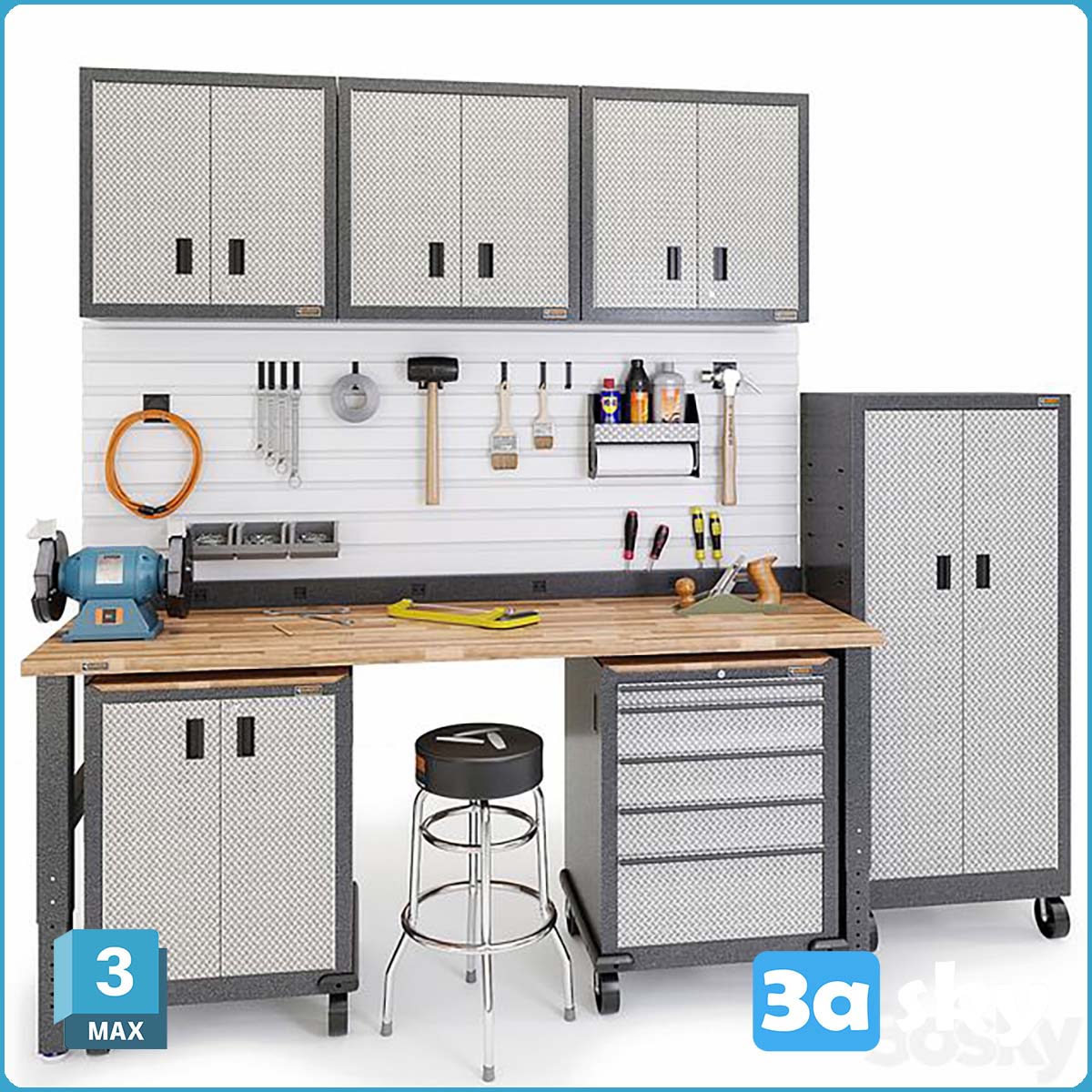 toolbox set from 3DS MAX Models & Free Download