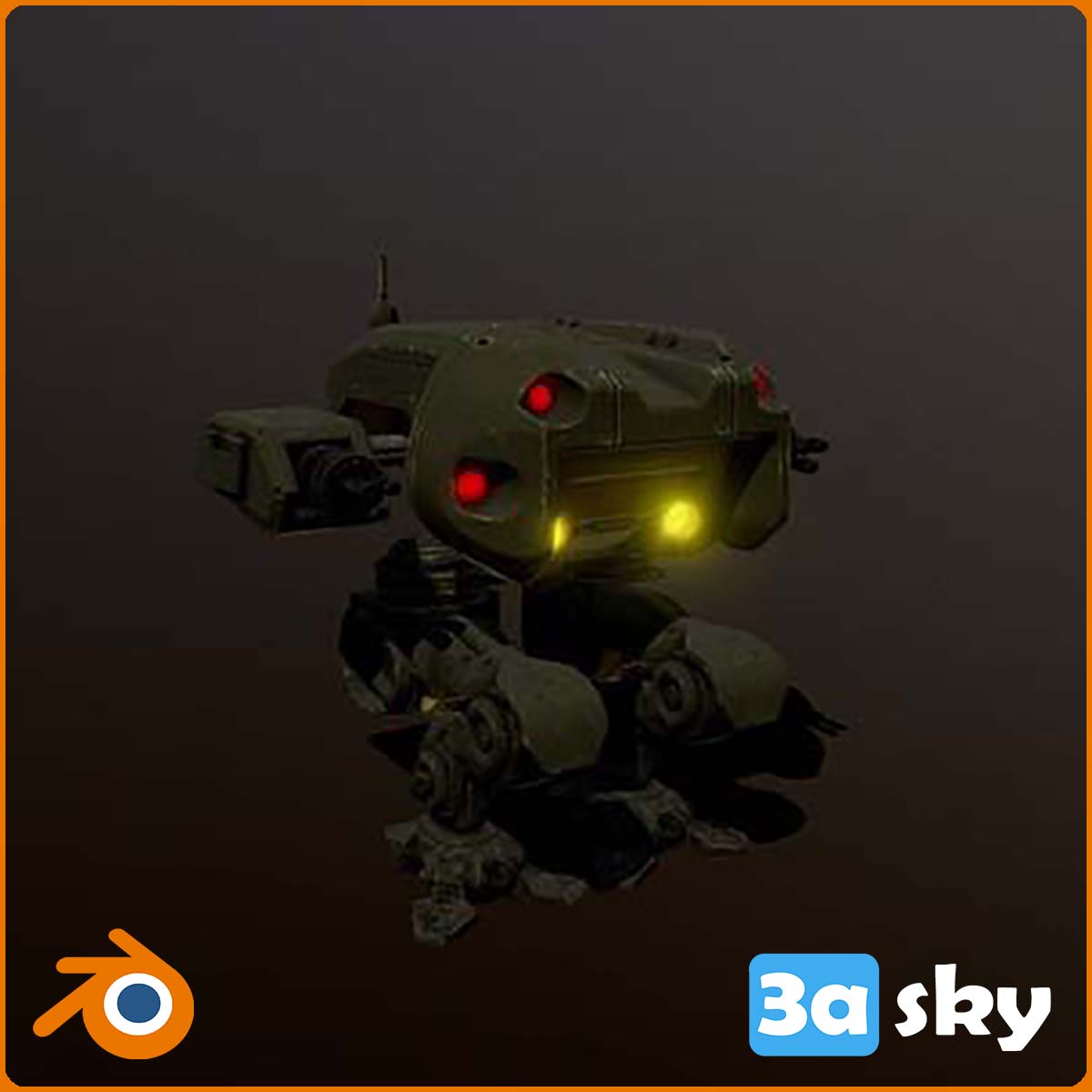 assault mech animations from BLENDER Models & Free Download