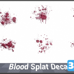 Blood Splatter Blueprint System 5.3 from UNREAL Models & Free Download